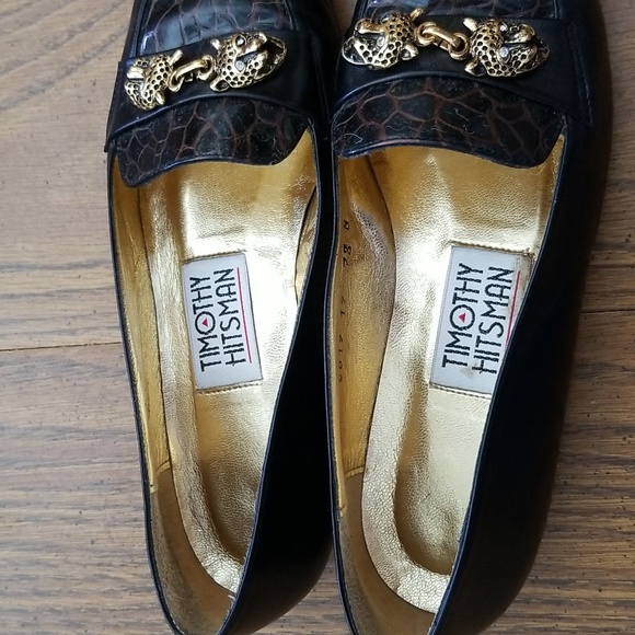 Timothy Hitsman | Shoes | Vintage Timothy Hitsman Black Leopard ...